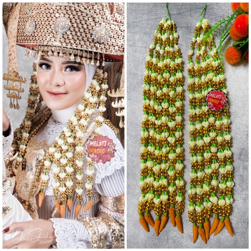 Jual melati imitasi sumping adat lampung | Shopee Indonesia