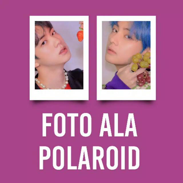 Jual Foto Polaroid ukuran 2R Frame Warna Polos ( Putih, Hitam, Biru ...