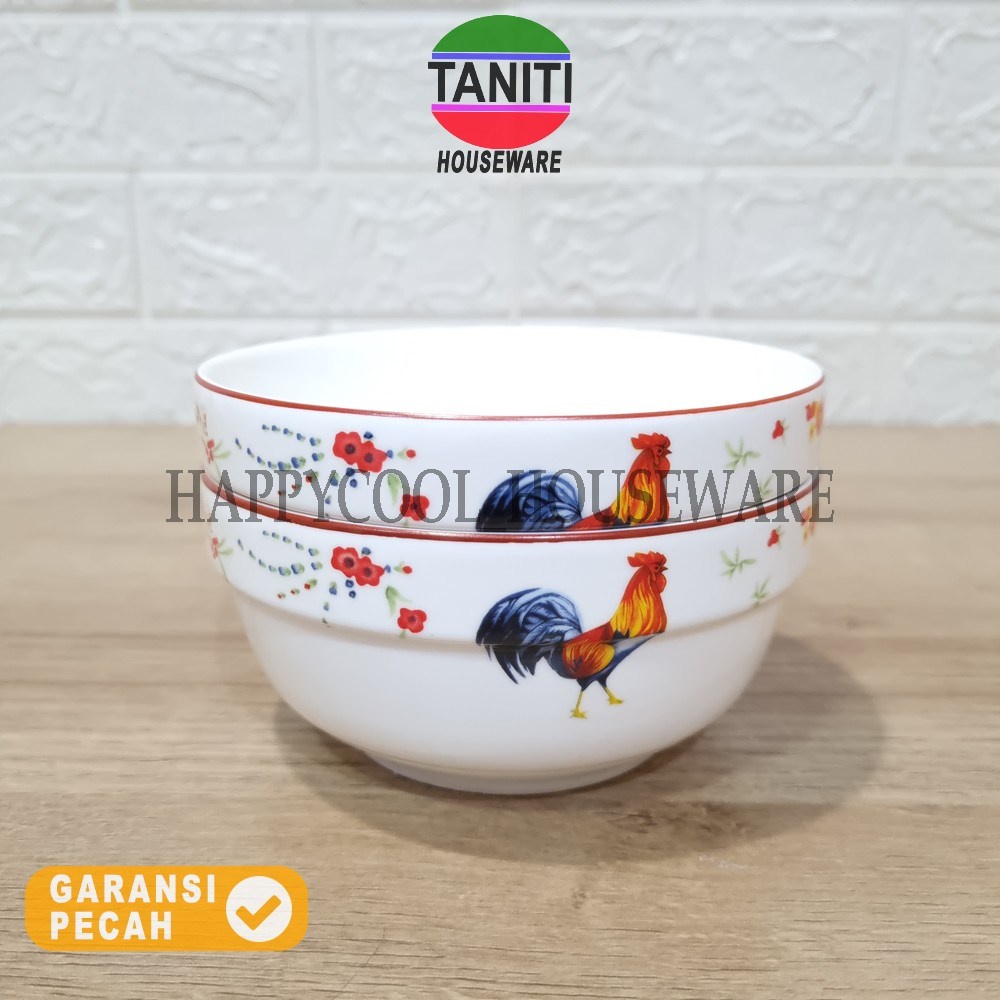Jual TANITI Mangkok Keramik Tebal 5in Ayam Rooster | Mangkok Makan ...