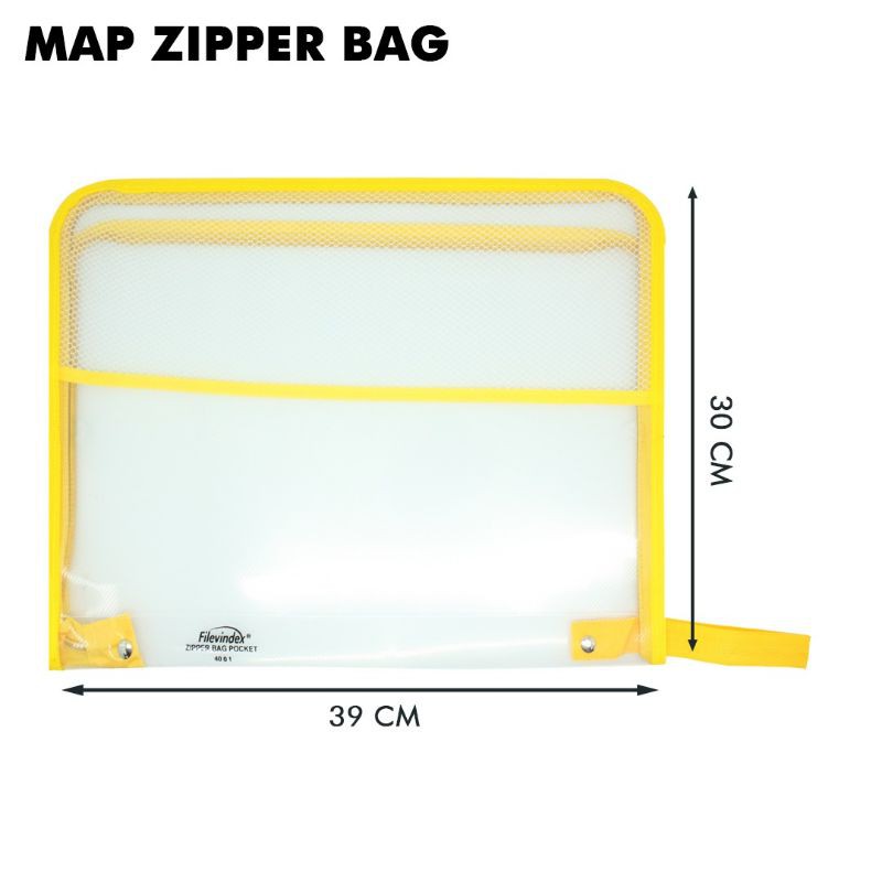 Jual MA-506-50 Goodlake - Map Zipper Bag Warna Kuning / Yellow | Shopee ...