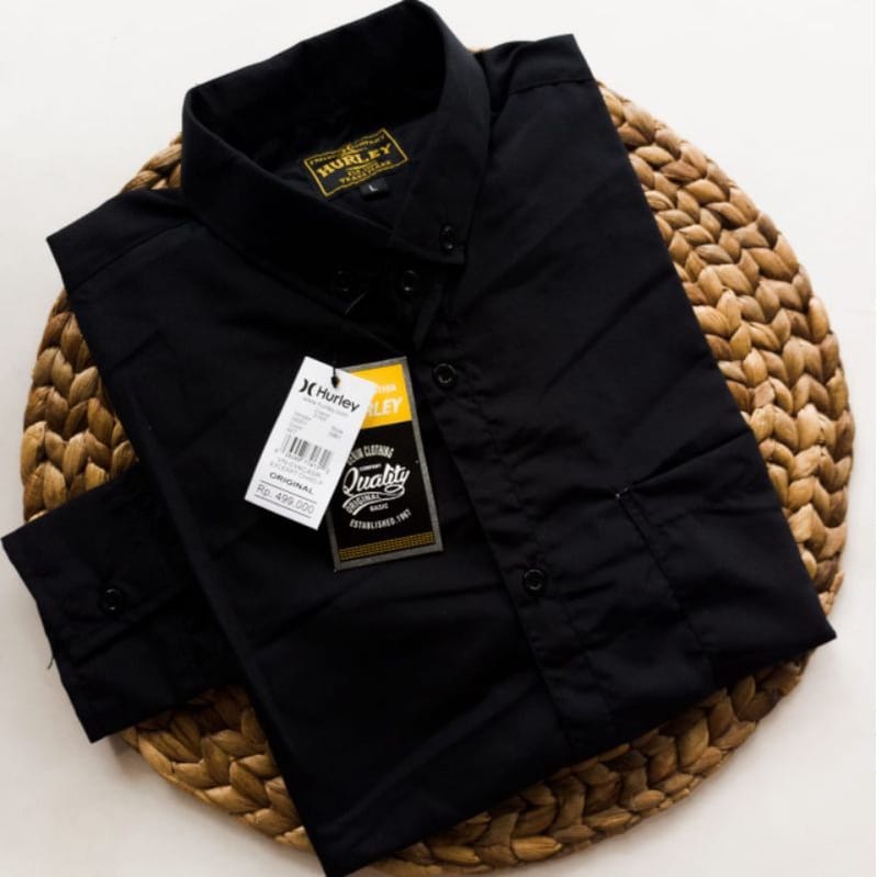 Jual Kemeja Pria Lengan Panjang Slimfit Kasual Polos Hem Pria Kantor ...