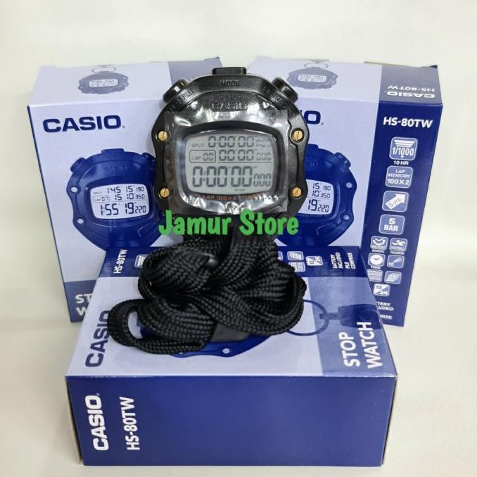 Jual PROMO Stopwatch Casio HS 80 - Alat Pengukur Waktu MURAH | Shopee Indonesia