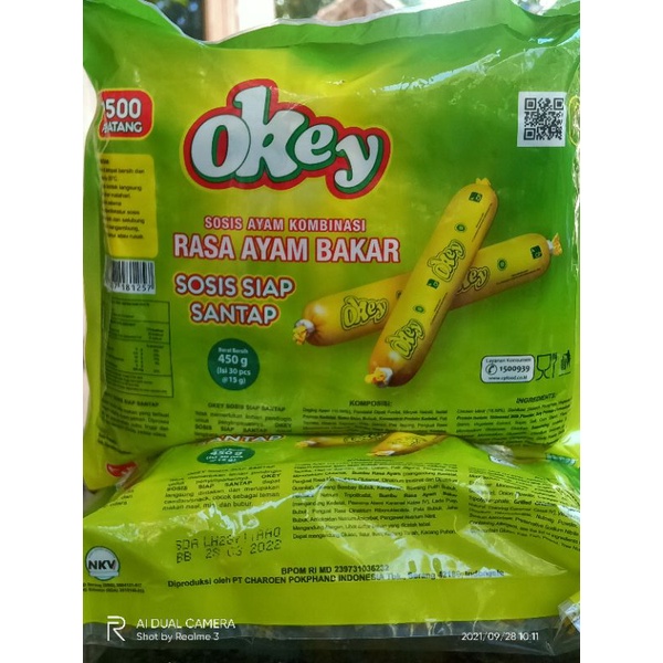 Jual Okey Sosis Ayam Bakar Siap Santap isi 30 pcs | Shopee Indonesia