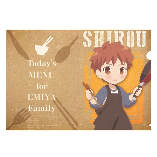 Jual A4 Clear File Shirou Emiya SD Ver - Emiya-san Chi no Kyou no Gohan ...