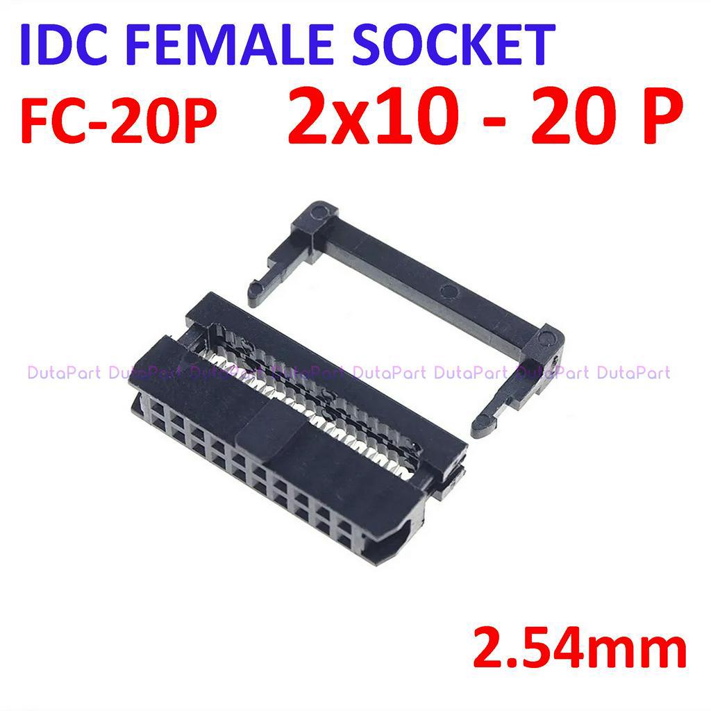 Jual FC-20P Socket IDC Female 20P 20 Pin 2x10 Soket FC3-20P Header ISP SET | Shopee Indonesia