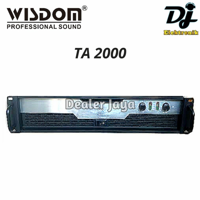 Jual Power Amplifier Wisdom TA 2000 / TA2000 - 2 channel | Shopee Indonesia