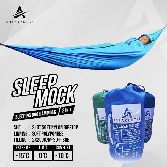 Jual Antarestar SleepMock Sleeping Bag Hammock 2 in 1 Camping Set Hemok ...