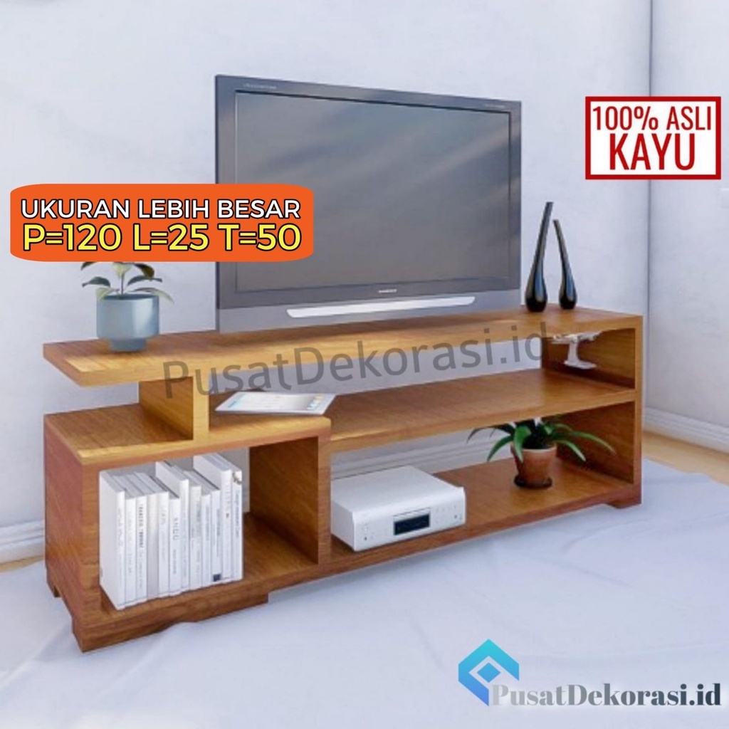 Jual Meja Tv Minimalis Rak Tv Kayu Solid Modern Serbaguna Murah ...