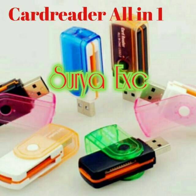 Jual Cardreader All In 1 / Card reader 4 Slot / Model Flashdisk ...