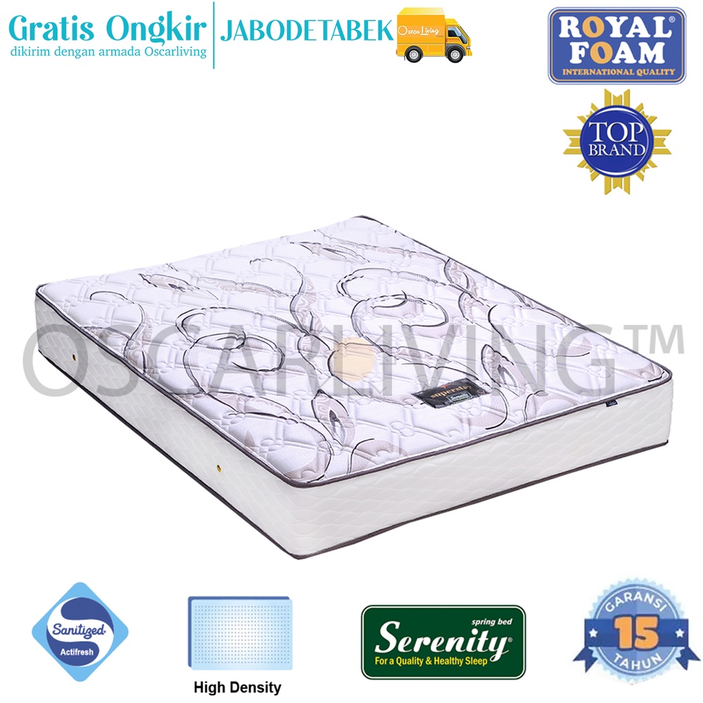 Jual Kasur Springbed Elite Serenity Superstar Tebal 26Cm Putih [Kasur ...