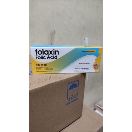 Jual FOLAXIN 400 mcg TAB BOX | Shopee Indonesia