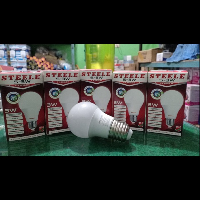 Jual LAMPU LED BULB STEELE 3WATT | Shopee Indonesia