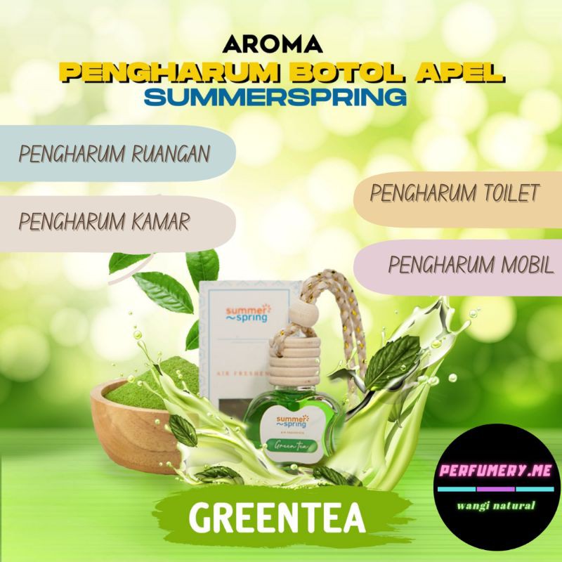 Jual Pengharum Parfum Ruangan Mobil Botol Apel Varian GREEN TEA ...