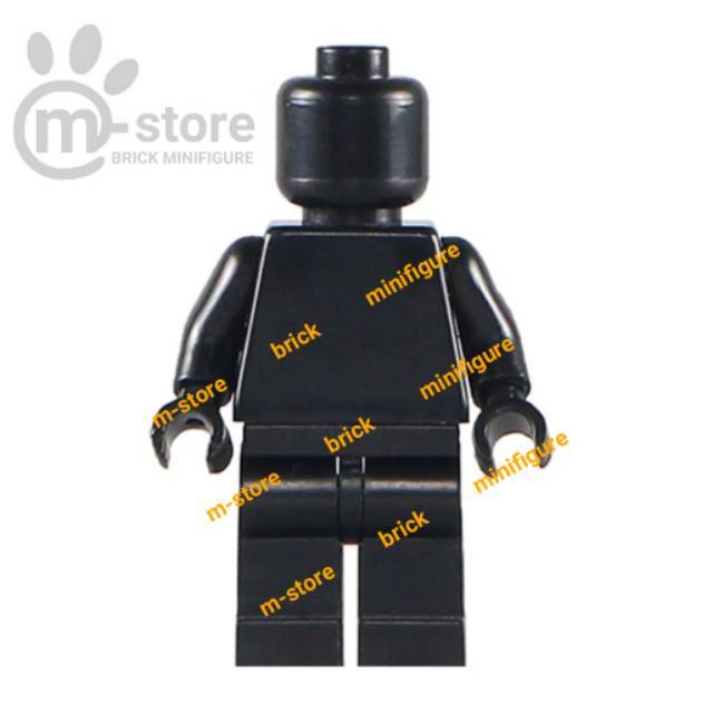 Jual lego blank unprinted black color minifigure | Shopee Indonesia