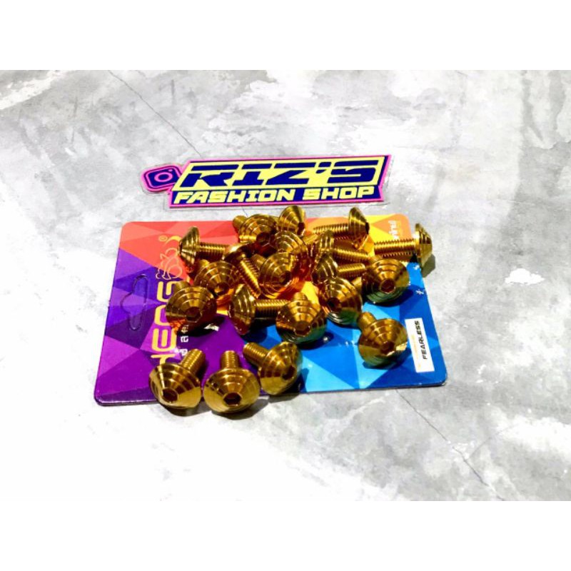 Jual Baut probolt 6x15 payung gold drat 10 x 1,5cm heng original | Shopee Indonesia