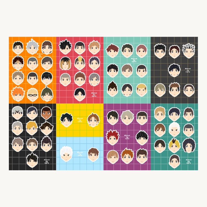 Jual Haikyuu!! Face Sticker | Shopee Indonesia