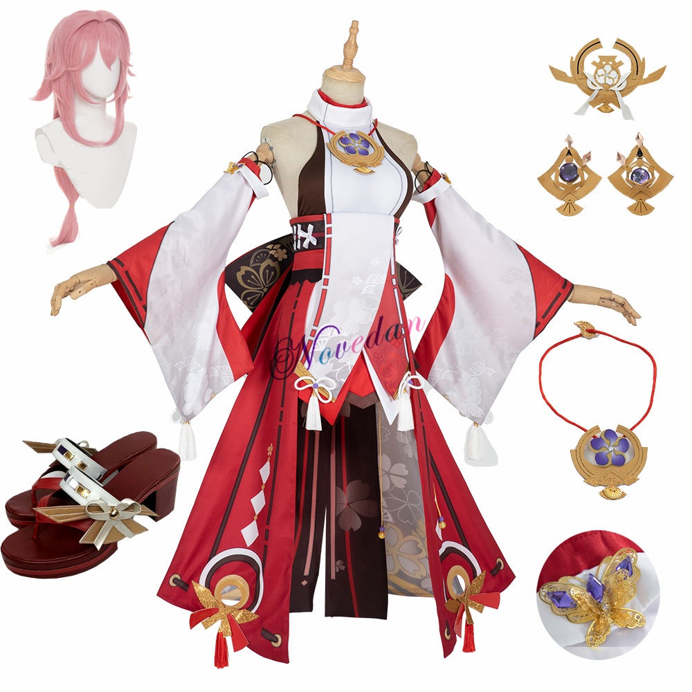 Jual Preorder Game Genshin Impact Yae Miko Guuji Yae Cosplay Costume