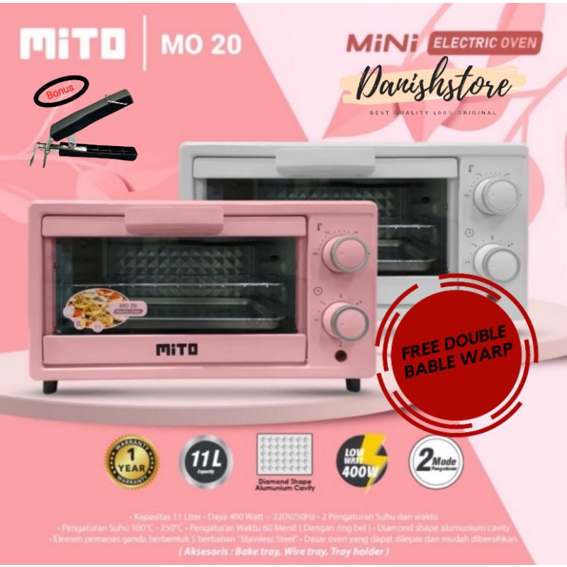 Jual Mito Oven Listrik Mini Electrik Oven Mito MO 20 kapasitas 11 Liter - GARANSI RESMI | Shopee ...