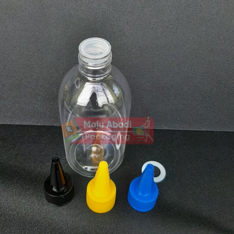 Jual Botol Tinta 250ml Oval / Botol kerucut 250ml / Botol Corong 250ml | Shopee Indonesia