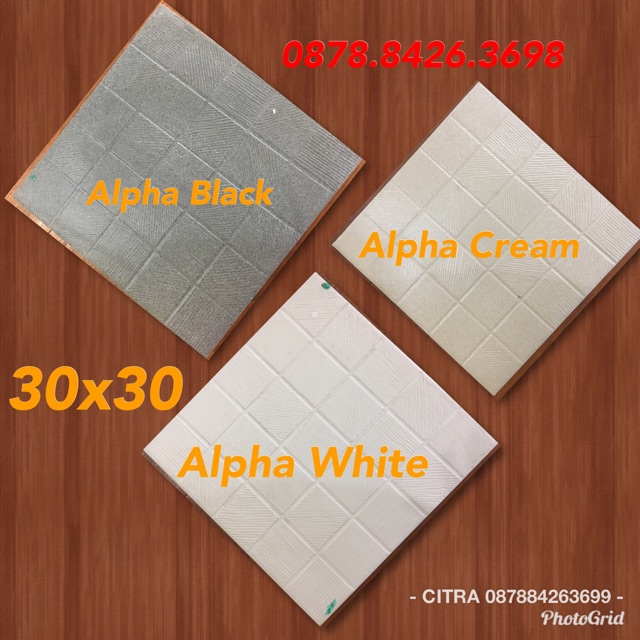Jual KERAMIK LANTAI ASIA TILE “ALPHA SERIES” 30x30 Embossed | Shopee ...