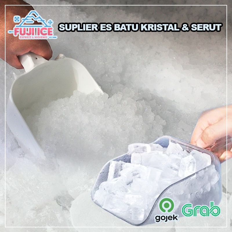 Jual (BISA COD) Es Batu Kristal Cube & Es Batu Serut Lolos BPOM Halal ...