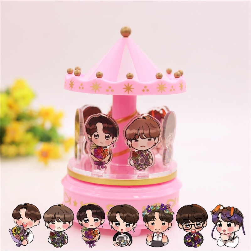 Jual WANNABUY - BTS CAROUSEL MUSIC BOX - PAJANGAN BTS - BTS MERCH ...