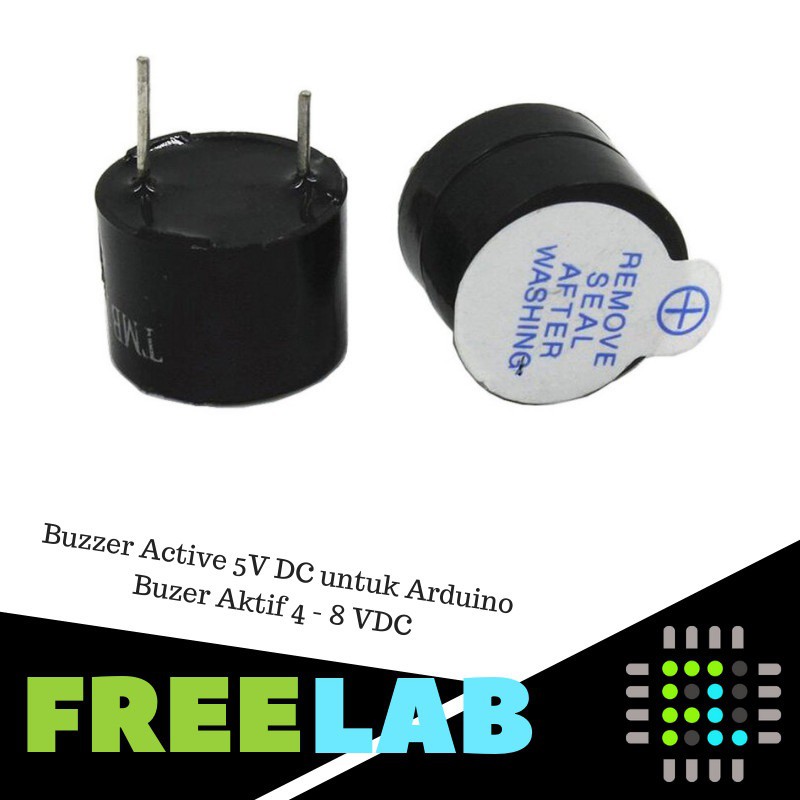 Jual Buzzer Active 5V DC untuk Arduino Buzer Aktif 4 - 8 VDC | Shopee ...
