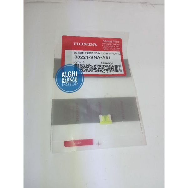 Jual fuse 20A Beat K1A Genio Scoopy K2F original honda 38221-SNA-A61 ...