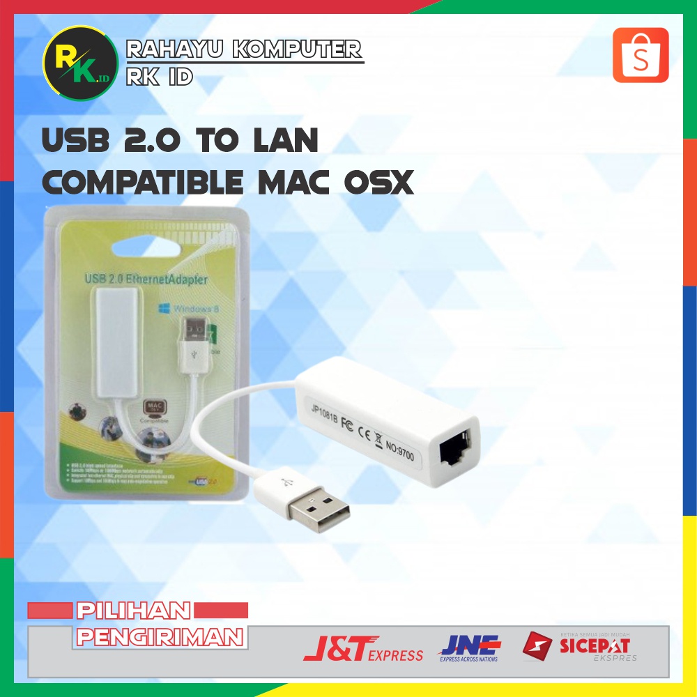 Jual USB to Lan Kabel Converter USB Lan Adapter USB 2.0 to Ethernet ...