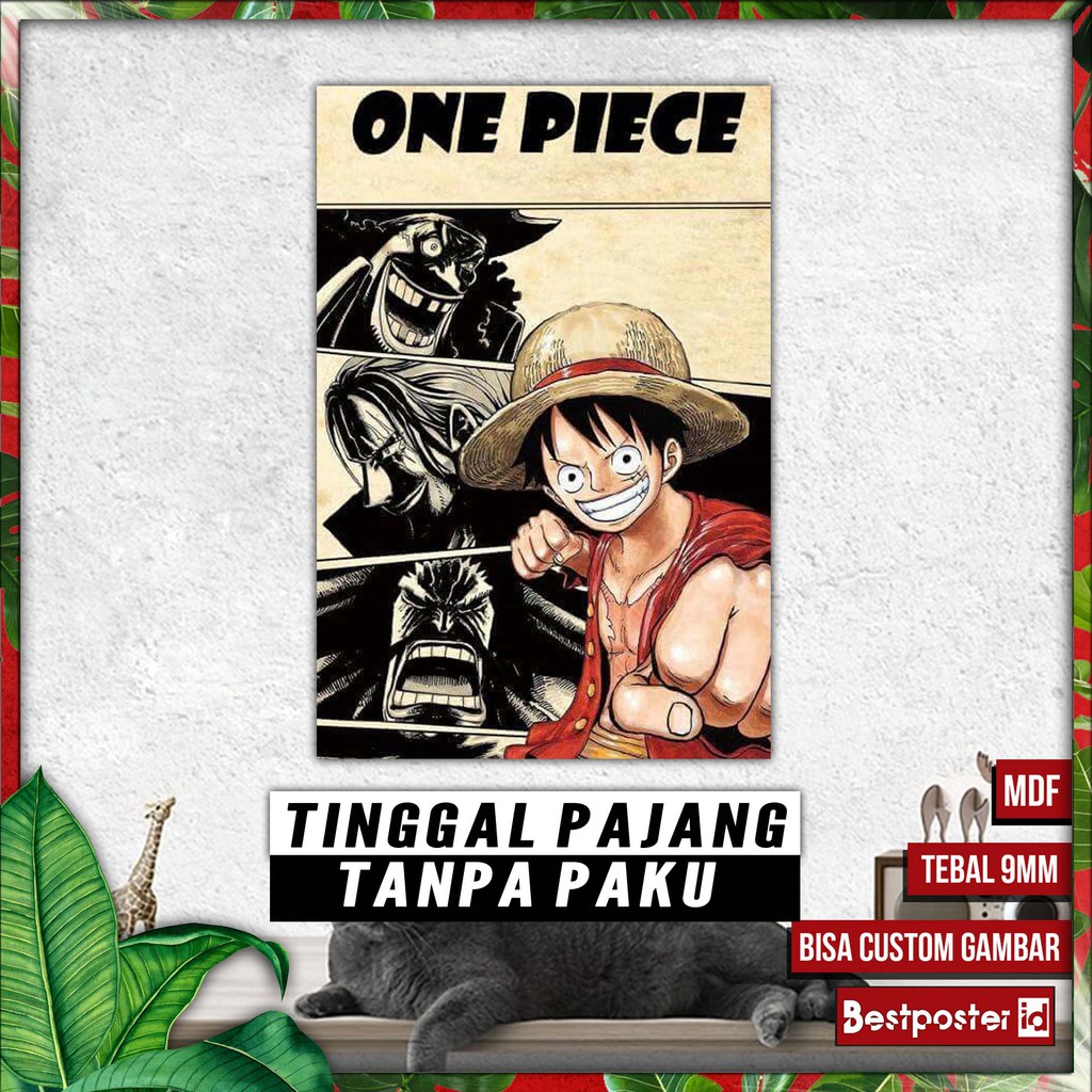 Jual Poster LUFFY ONE PIECE Frame Kayu ANIME MDF 042 | Shopee Indonesia