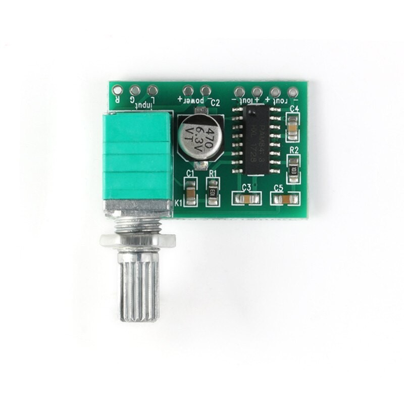 Jual Potensio Audio Stereo Amplifier 5V 2 Ch 3W 3 W Modul PAM8403 ...