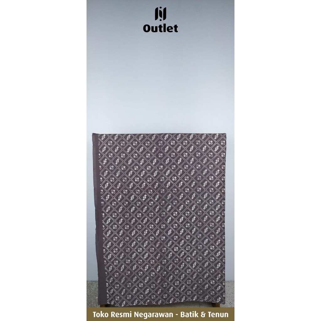 Jual Negarawan Kain Batik Abu Kehijauan Motif Ketupat Putih | Shopee ...
