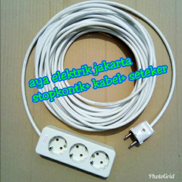 Jual UTICON 3 LOBANG+ KABEL 5 METER STOPKONTAK UTICON 3 LOBANG STOP ...
