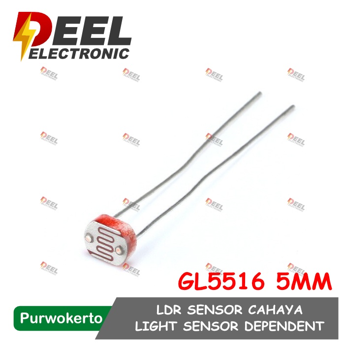 Jual PHOTORESISTOR LDR GL5516 LIGHT DEPENDENT RESISTOR SENSOR PEKA ...