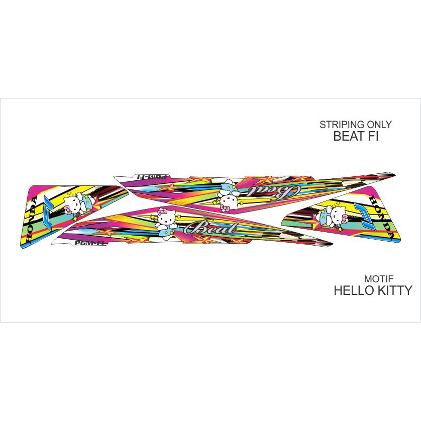 Jual striping Animasi Beat fi - HELLO KITTY 1 | Shopee Indonesia