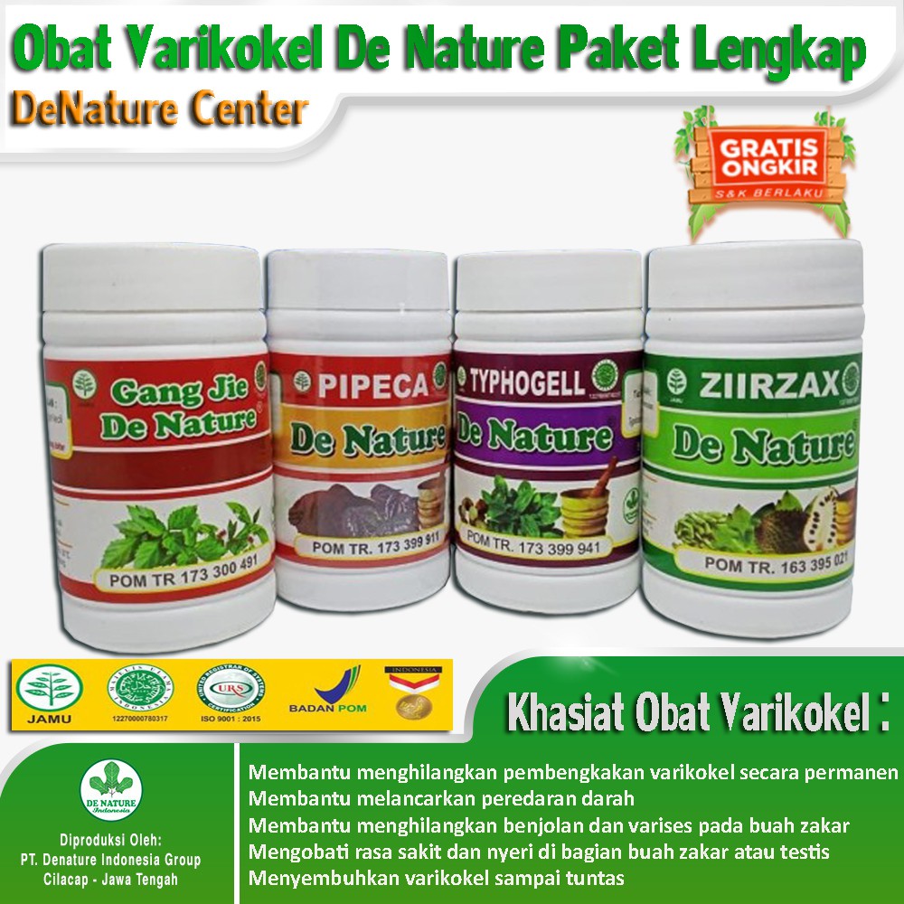Jual Obat Zakar Bengkak Sebelah Obat Varikokel De Nature Paket Lengkap ...