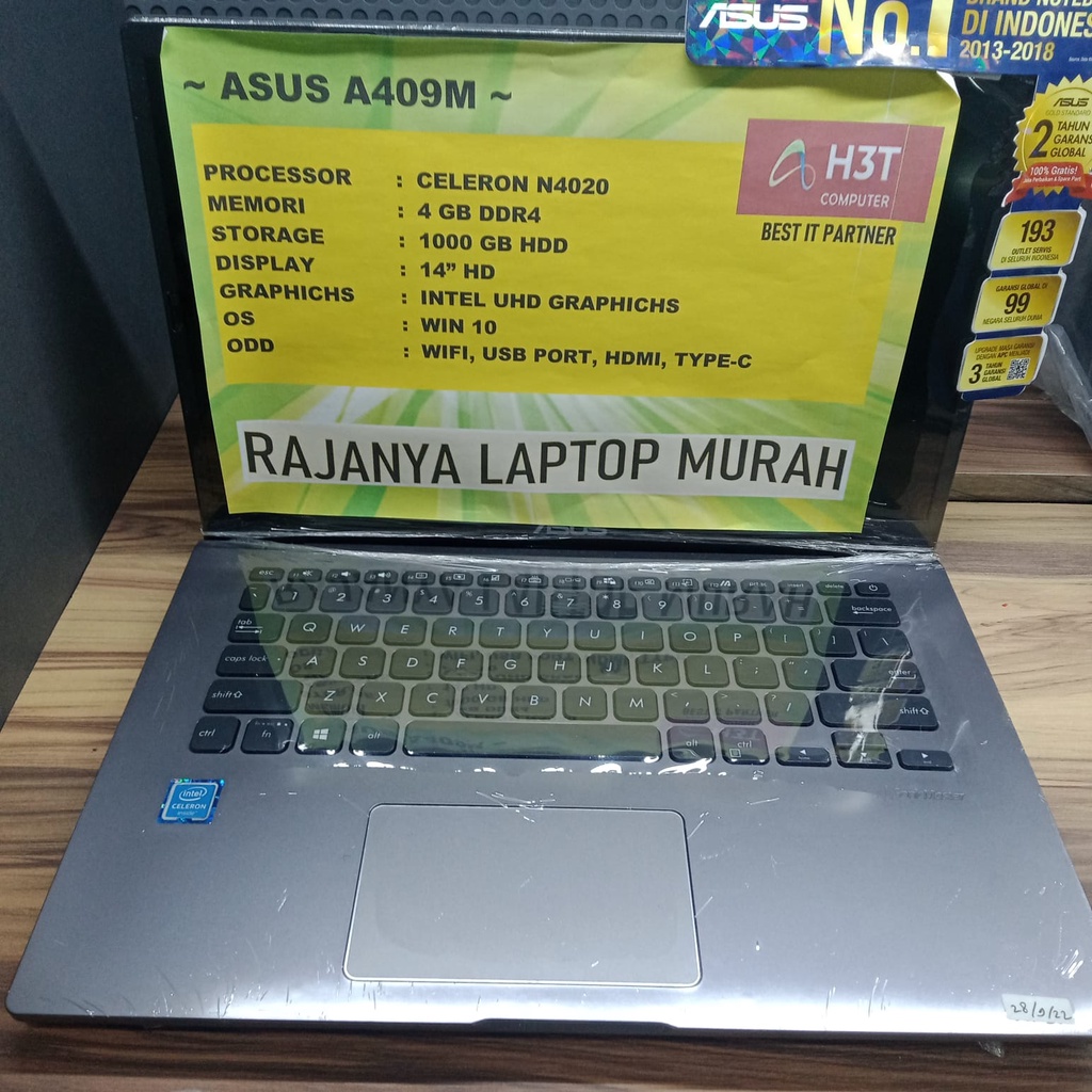 Jual ASUS A409M CELERON N4020 RAM 4GB HDD 1TB 14 INCH | Shopee Indonesia