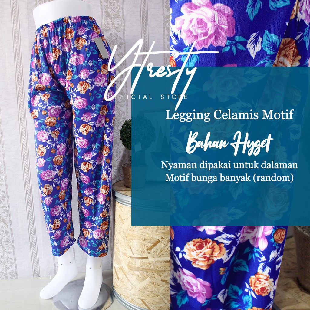 Jual ( BISA COD ) LEGGING JUMBO PANJANG MOTIF BUNGA - celana dalam gamis hyget moti bunga ...