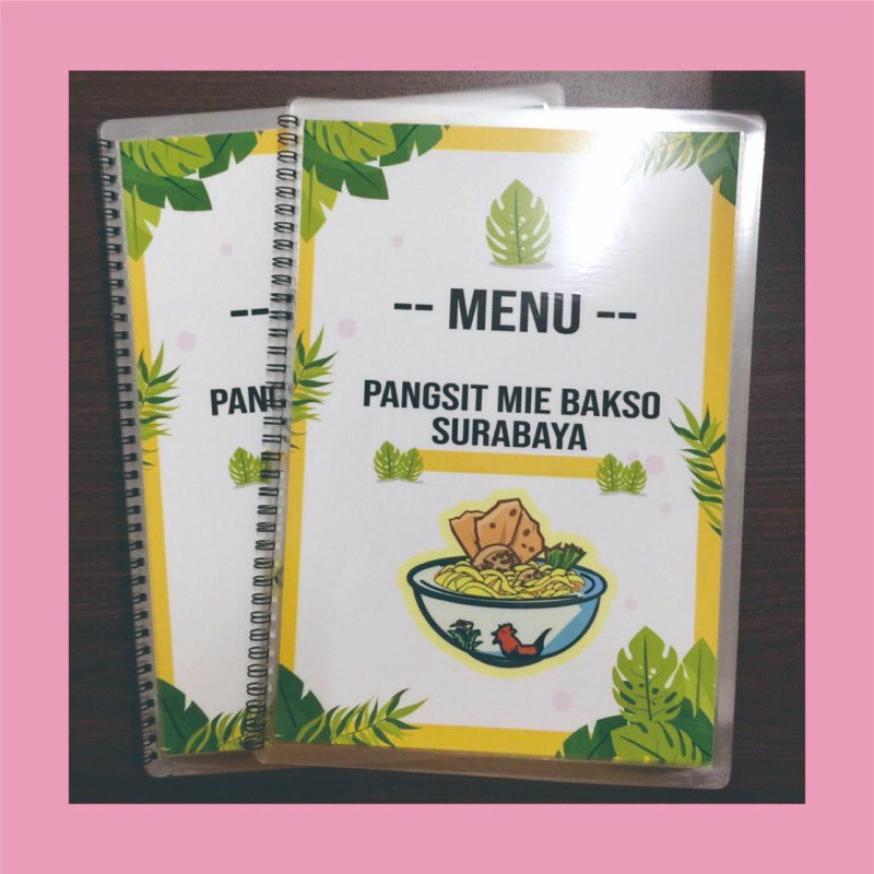 Jual Cetak Print Buku Menu Restoran / Cafe / Kedai / Ukuran A4 Online ...