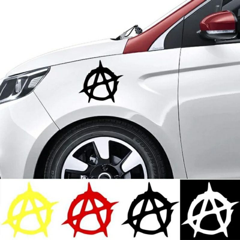 Jual STICKER STIKER LOGO SIMBOL ANARCHY CUTTING STIKER BODY KACA BUMPER ...