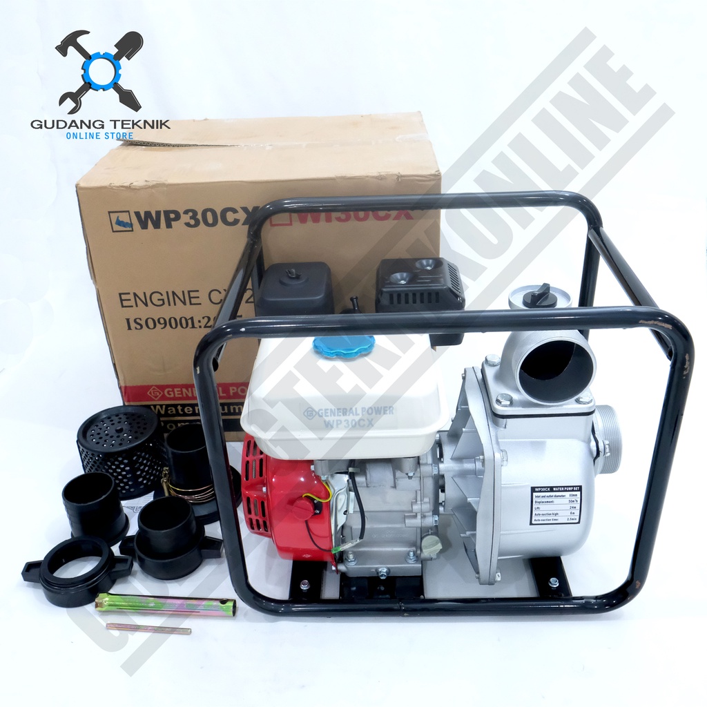 Jual Water Pump 3" 6.5Hp GENERAL WP30CX / Mesin Waterpump Alkon Pompa Air Irigasi Sawah 3 Inch ...
