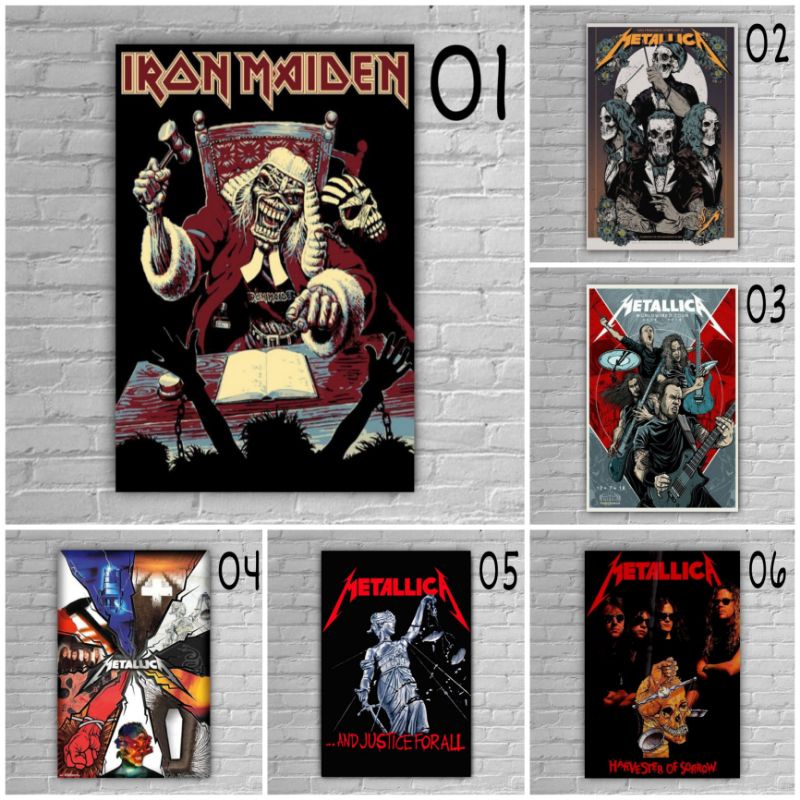 Jual POSTER DINDING GRUF BAND METAL 01-20/TANPA BINGKAI. | Shopee Indonesia