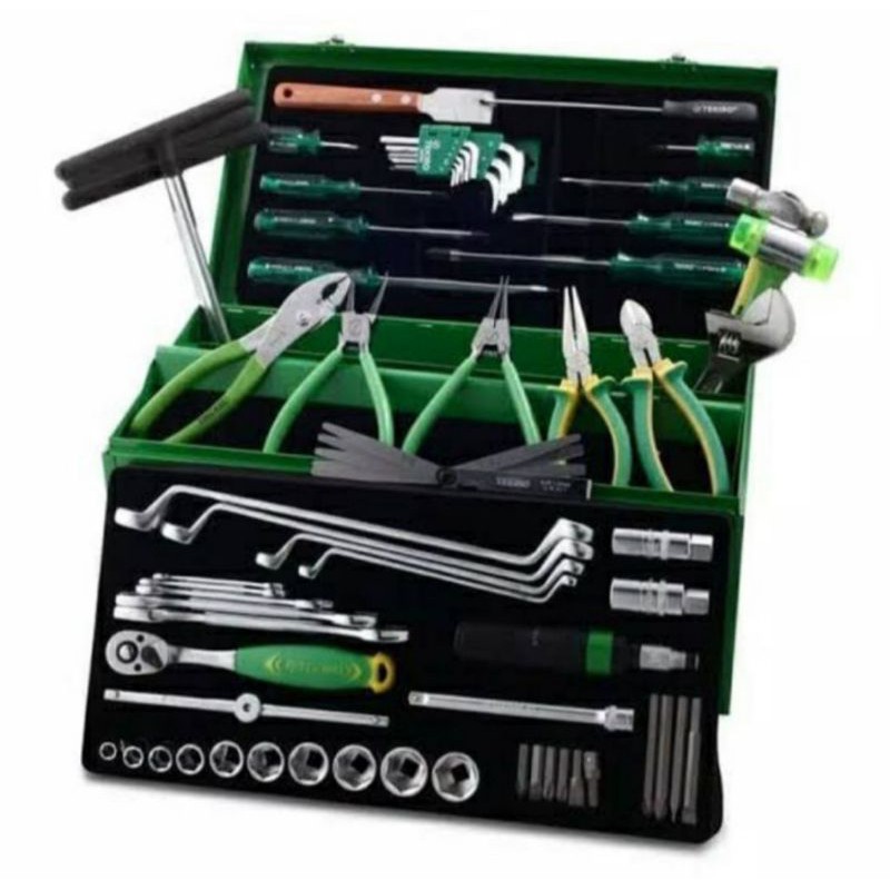 Jual TEKIRO MEKANIK TOOL SET 59 PCS / MECHANIC TOOLS SET 59PCS | Shopee ...