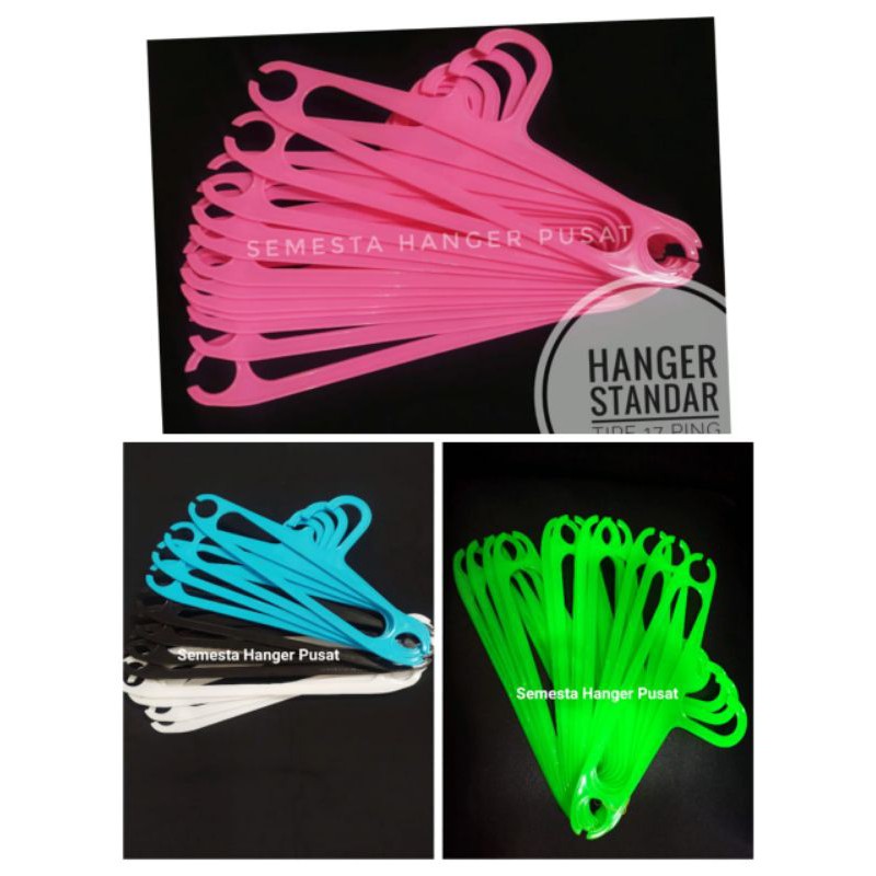 Jual Hanger baju dewasa 17 in (lebar hanger 40cm) ready 8 warna dijual ...