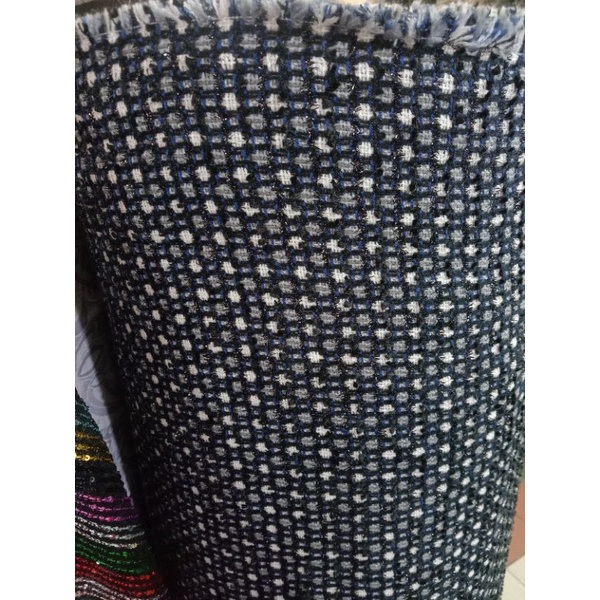 Jual kain/bahan tweed akrilik garment | Shopee Indonesia