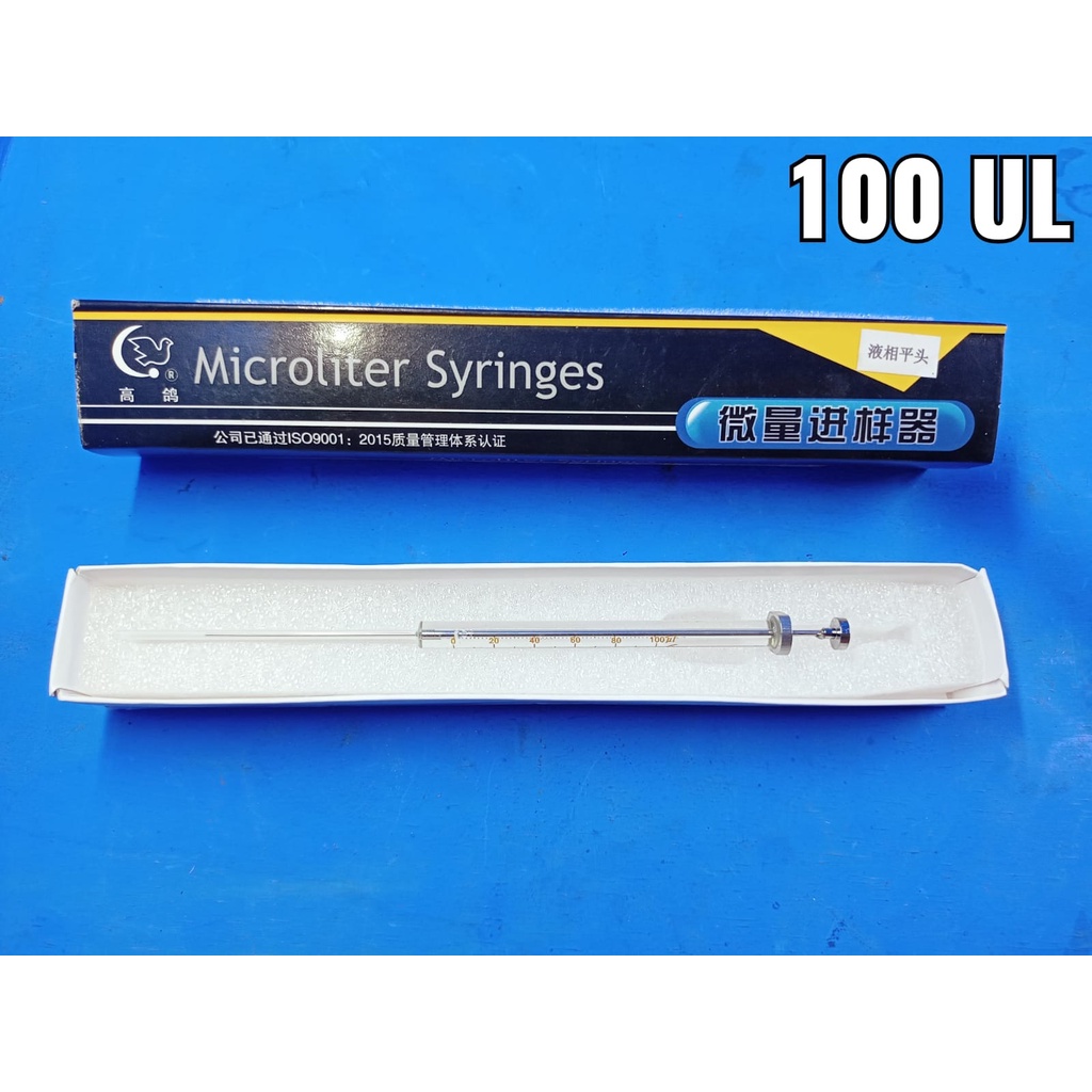 Jual Microliter Syringe Injector Glass ( 100 ul ) Mikroliter 100 ul ...