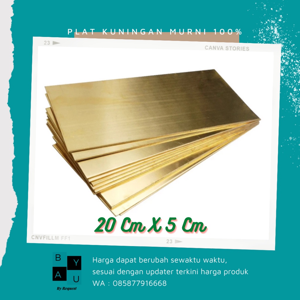 Jual JUAL PLAT KUNINGAN MURNI 100% | Shopee Indonesia