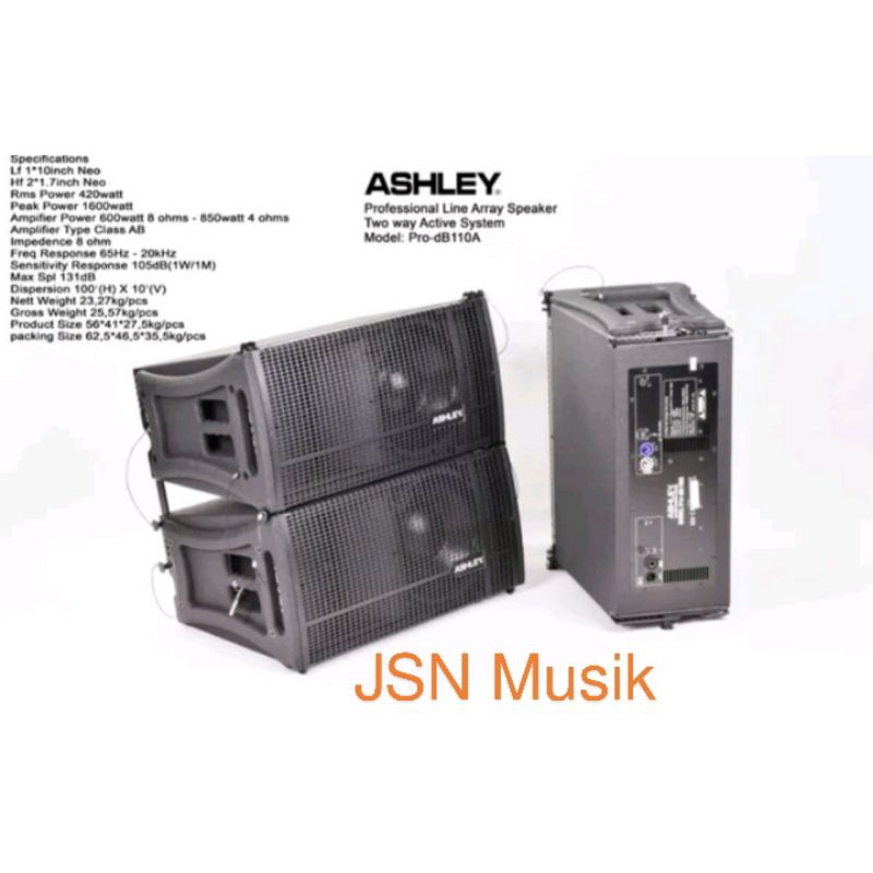 Jual Speaker Line Array Ashley PRO dB110A Two Way Aktif 10 inch ...