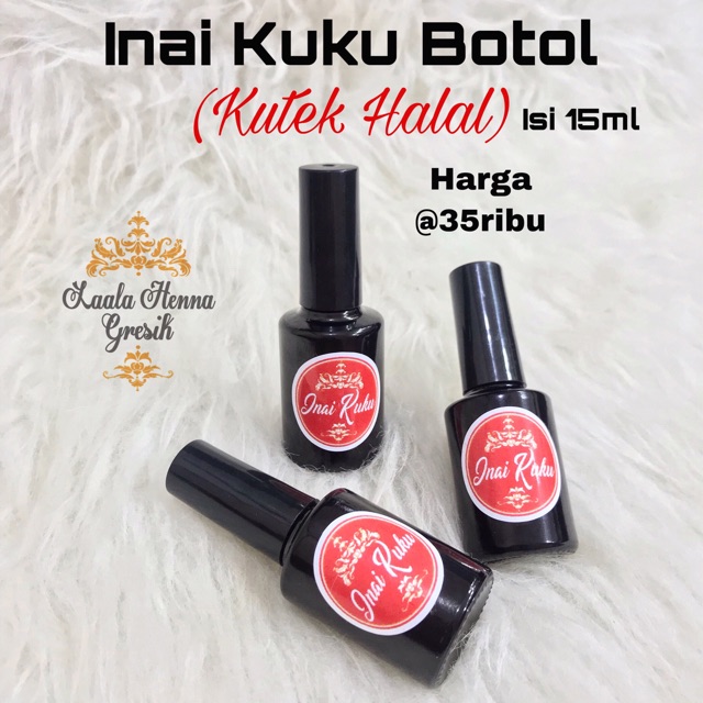 Jual Inai Kuku Botol ( Kutek Halal ) | Shopee Indonesia