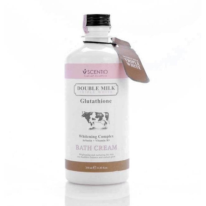 Jual SisterBeauty - [BPOM] Scentio Double Milk Triple White Glutathione + Arbutin Bath Cream ...